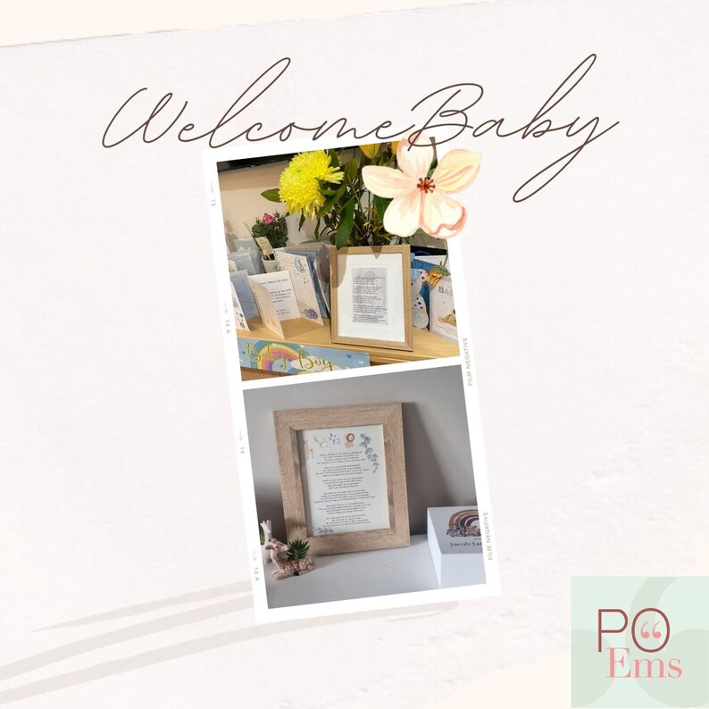 A Personalised New Baby Poem Written to Order. Personalised Baby Poem ...