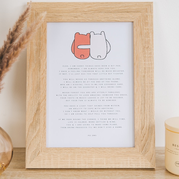Best Friend Poem - Etsy