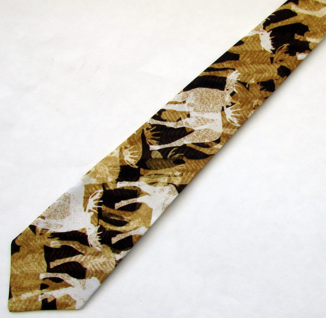 Moose Brown Necktie, Moose Tie, Moose Necktie, Brown Tie, Brown Necktie ...