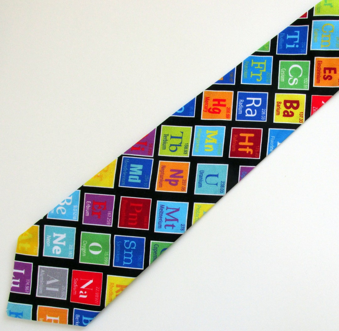 Periodic Table Necktie, Science Teacher Necktie, Teacher Tie, Chemistry ...