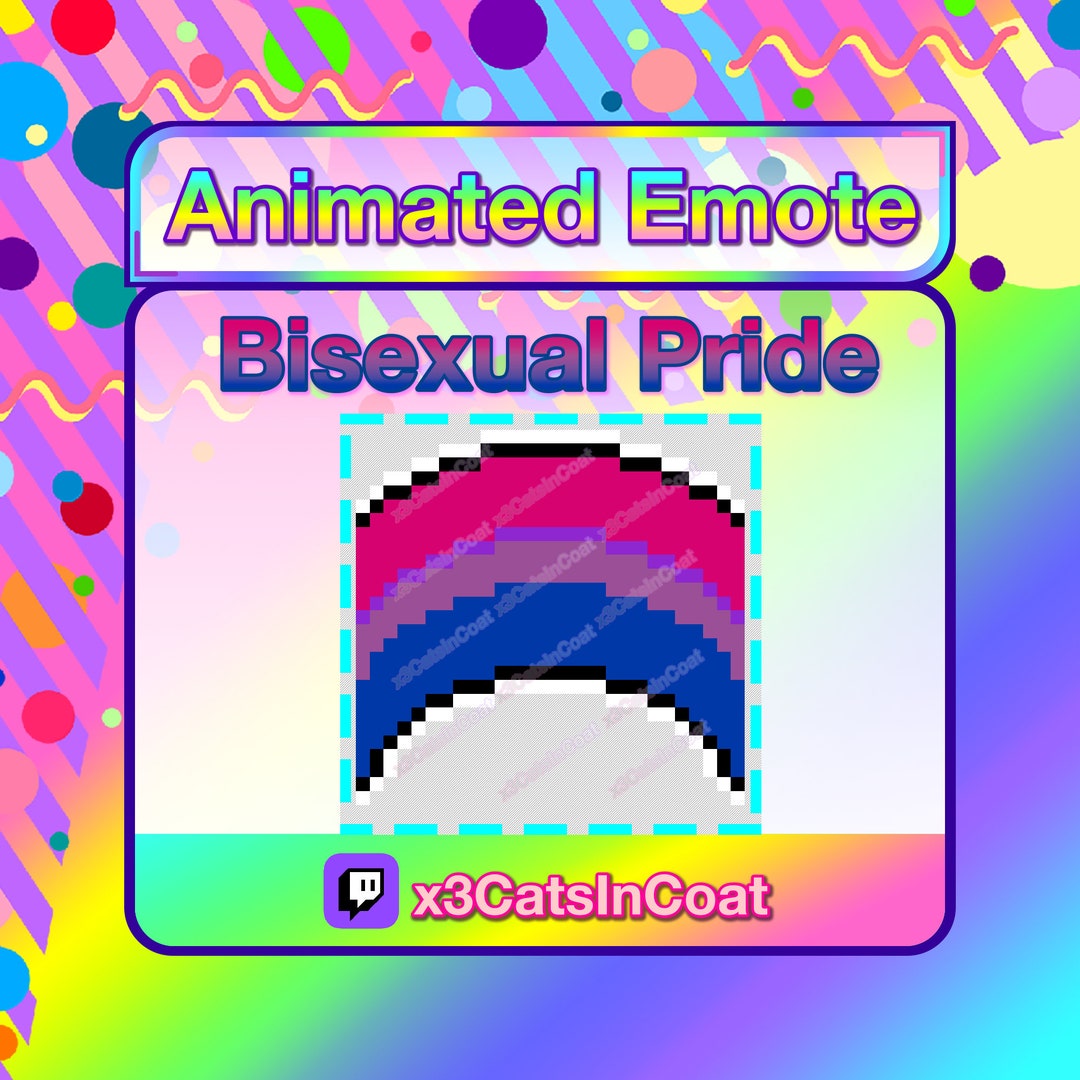 Animated Bisexual Pixel Pride Flag Emote - Etsy