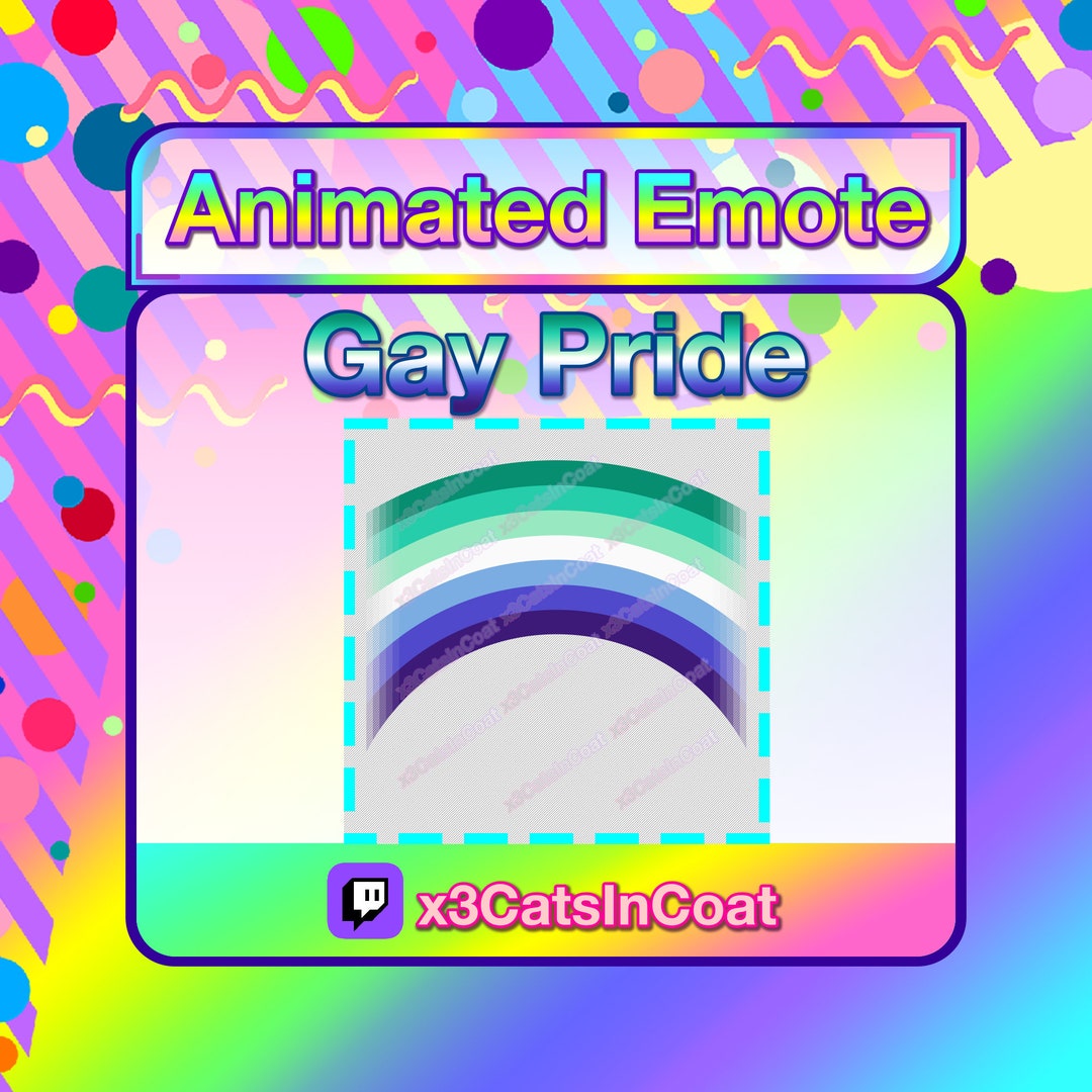Animated Gay Pride Flag Emote - Etsy