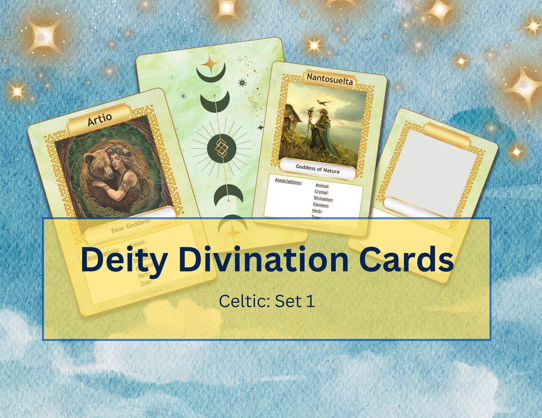 Deity Divination Cards Celtic Set 1 - Etsy