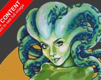 Medusa Cross Stitch | Etsy