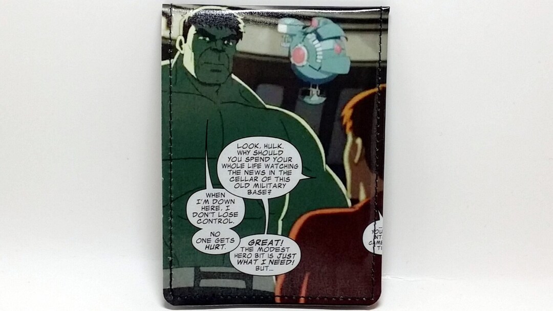 Sewn Comic Book Wallet Incredible Hulk Design 11 - Etsy