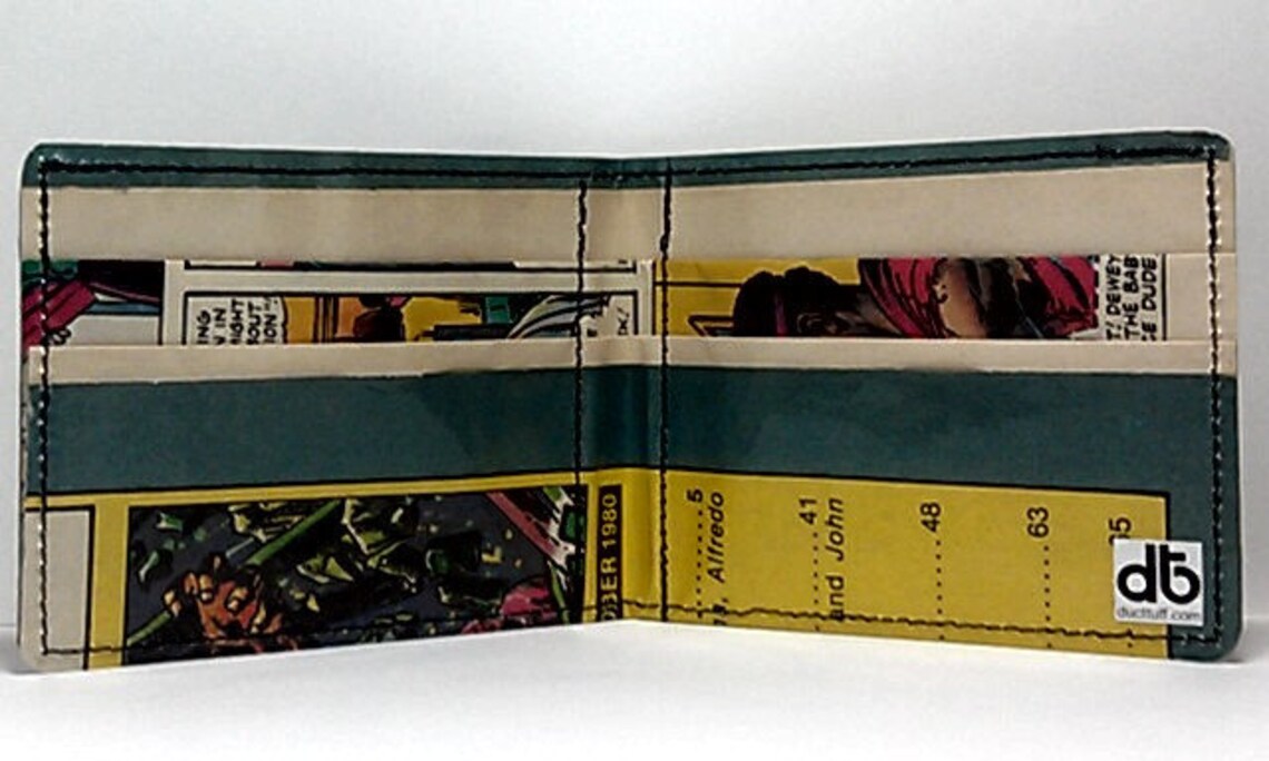 Sewn Duct Tape Comic Book Wallet - Vintage Incredible Hulk Design 8 - Etsy