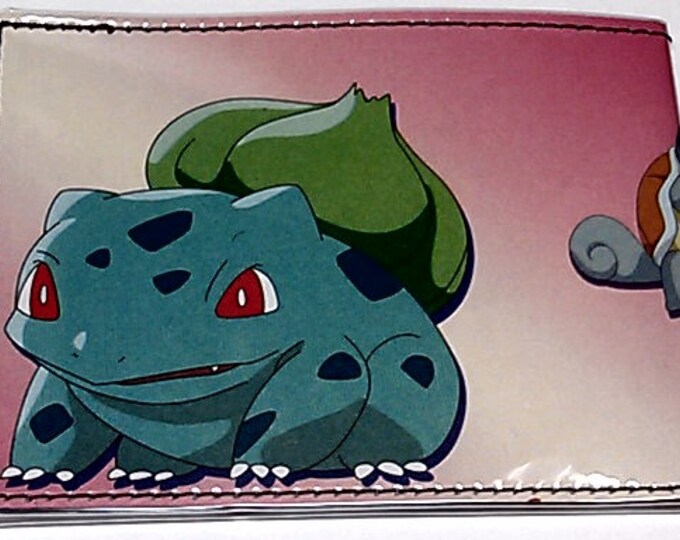 VINYL Comic Book Wallet Pokemon Bulbasaur Butterfree and - Etsy