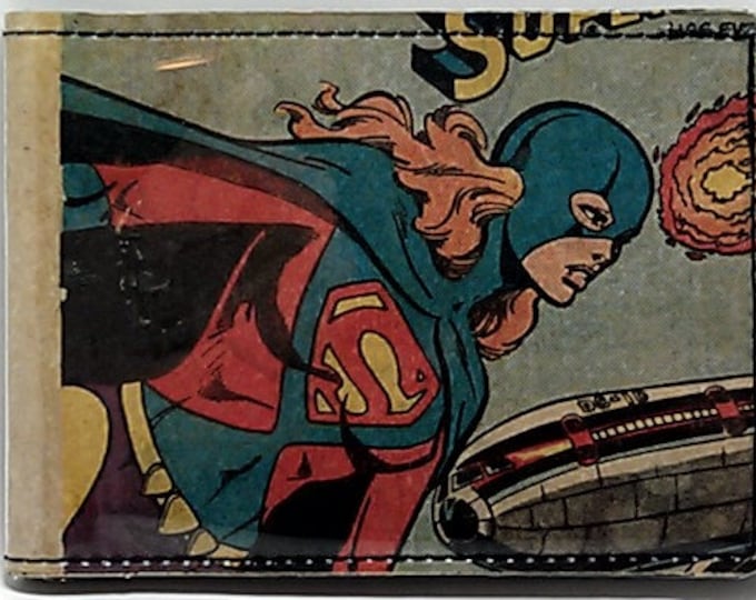 VINYL Comic Book Wallet Vintage 70s Superwoman - Etsy