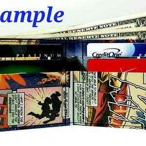 Sewn Comic Book Wallet - X-men - Wolverine, Firestar, Iceman, Storm ...