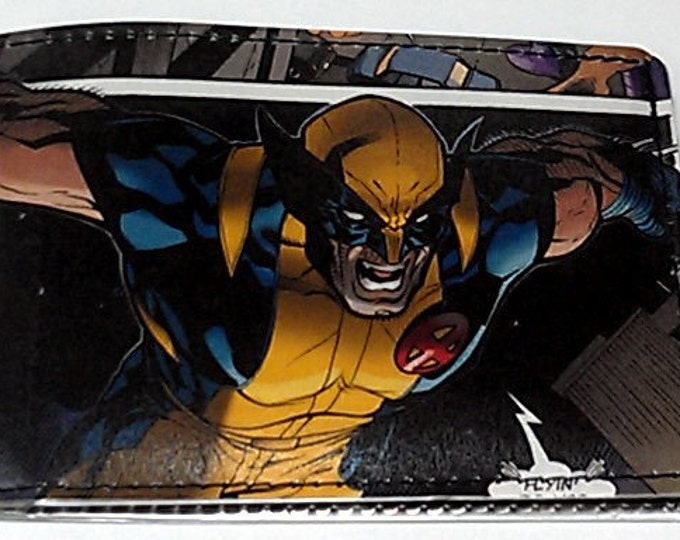 Comic Book Wallet X-men Wolverine Design 1 - Etsy
