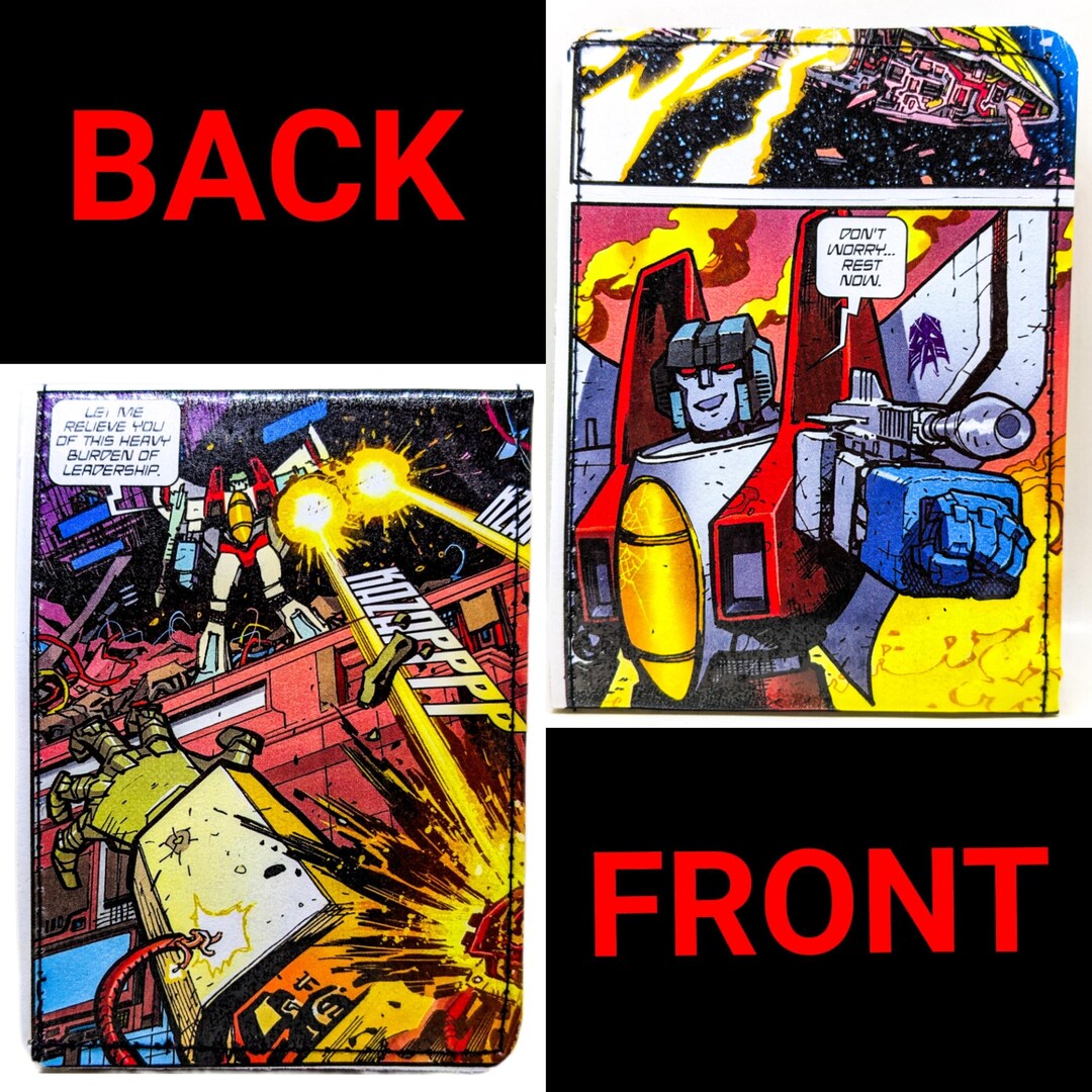 Transformers Wallet Starscream Wallet Comic Book Wallet - Etsy
