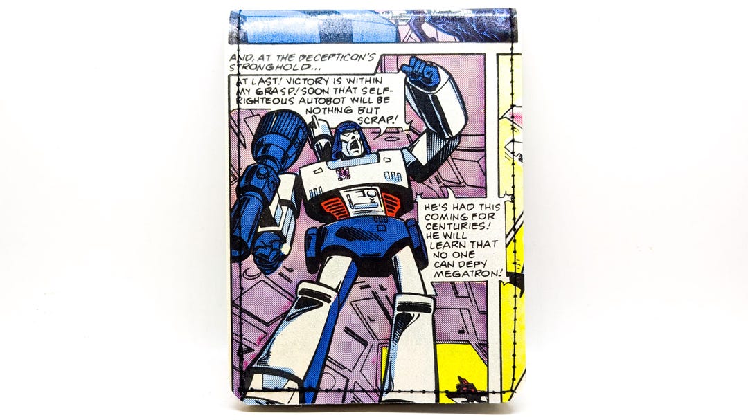 Optimus Prime Wallet - Megatron Wallet - Comic Book Wallet - Vintage ...