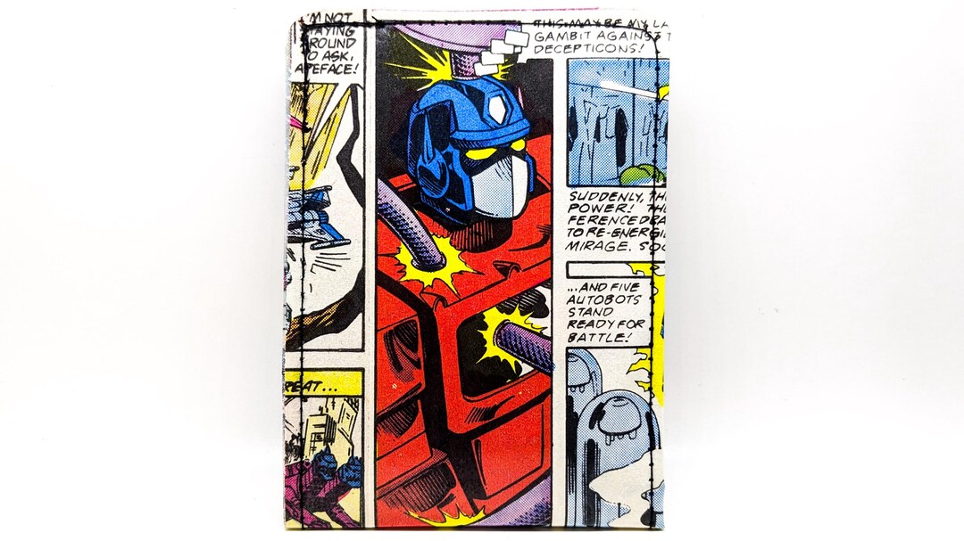 Optimus Prime Wallet - Comic Book Wallet - Vintage Transformers Wallet ...