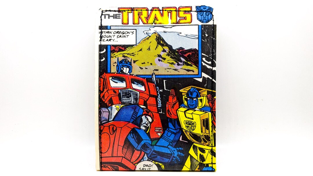 Optimus Prime Wallet - Comic Book Wallet - Vintage Transformers Wallet ...