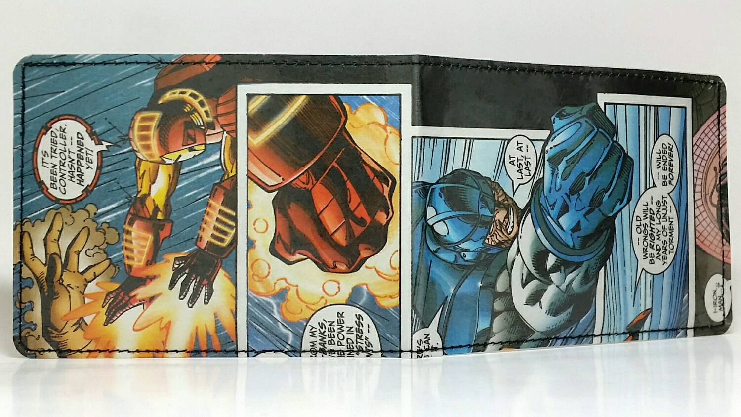 Sewn Comic Book Wallet Iron Man Design 15 | Etsy