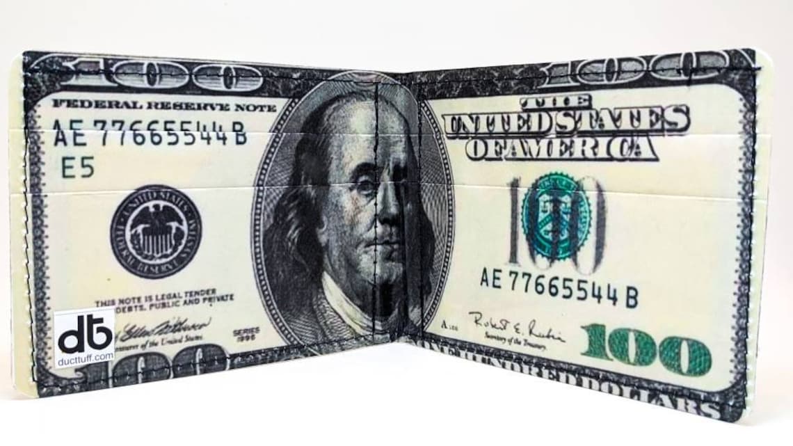 100 Dollar Bill Wallet Money Wallet | Etsy