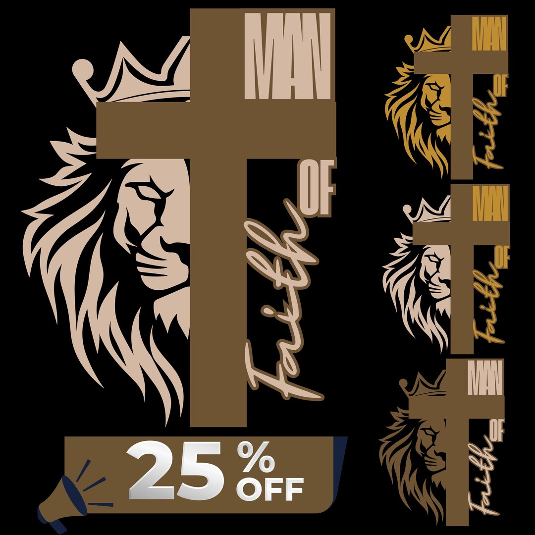 Man of God Svg, Jesus Lion SVG, Cross Svg, Jesus Svg Png, Man of Faith ...