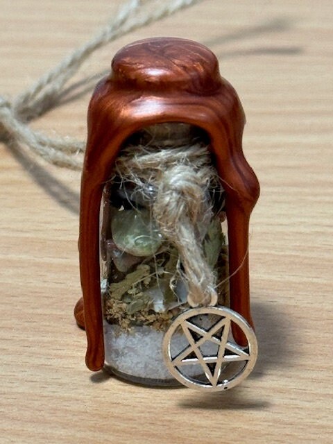 Spell Jar Grounding & Authenticity Mini Witch Bottle Altar Tool ...