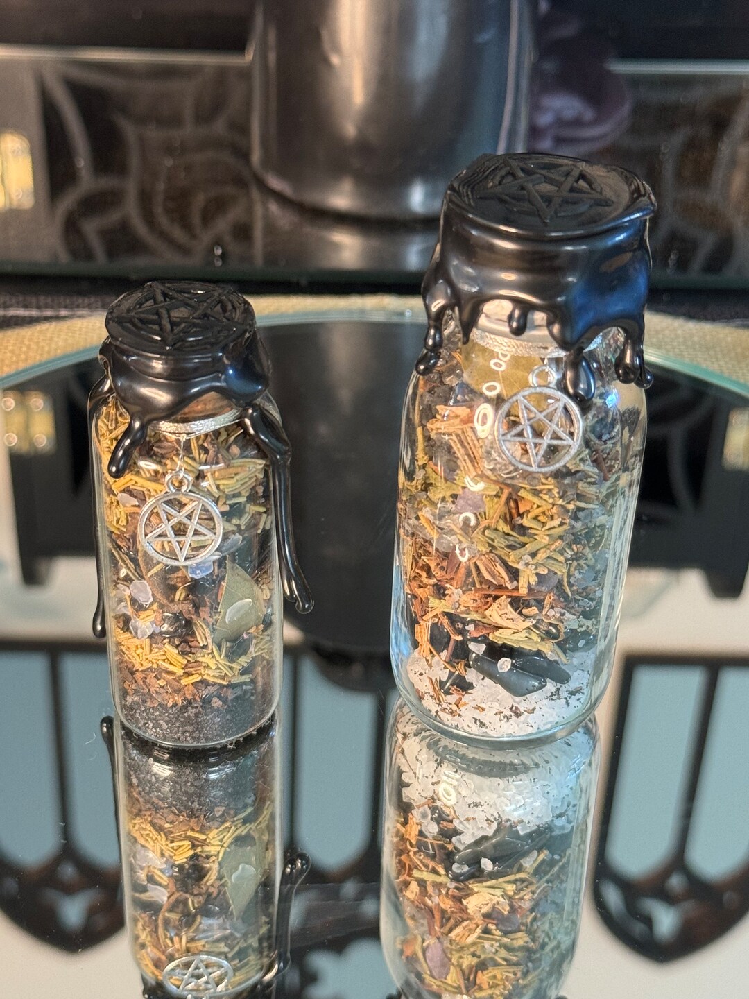 Powerful Protection Spell Jar | Witch Bottle | Altar Tool | Banish ...