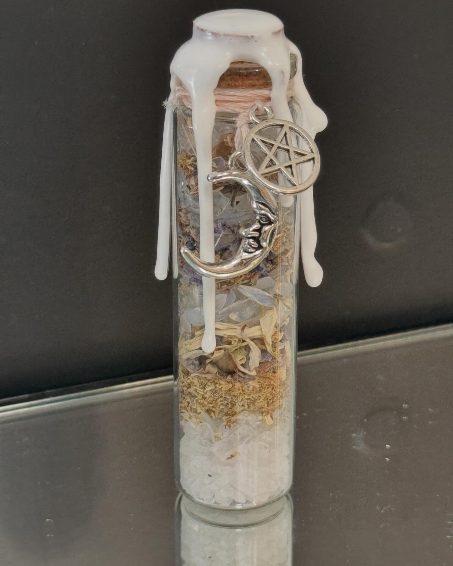 Peace and Tranquility Spell Jar Witch Bottle Altar Tool Witchcraft Evil ...