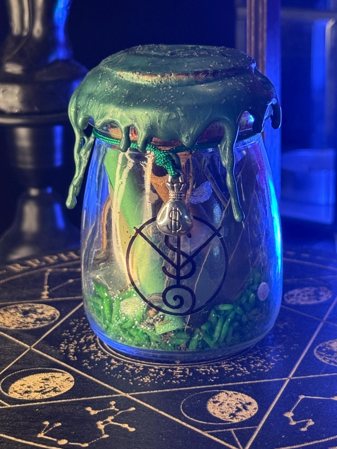 Money Rice Spell Jar | Prosperity & Abundance Witch Bottle | Wiccan ...