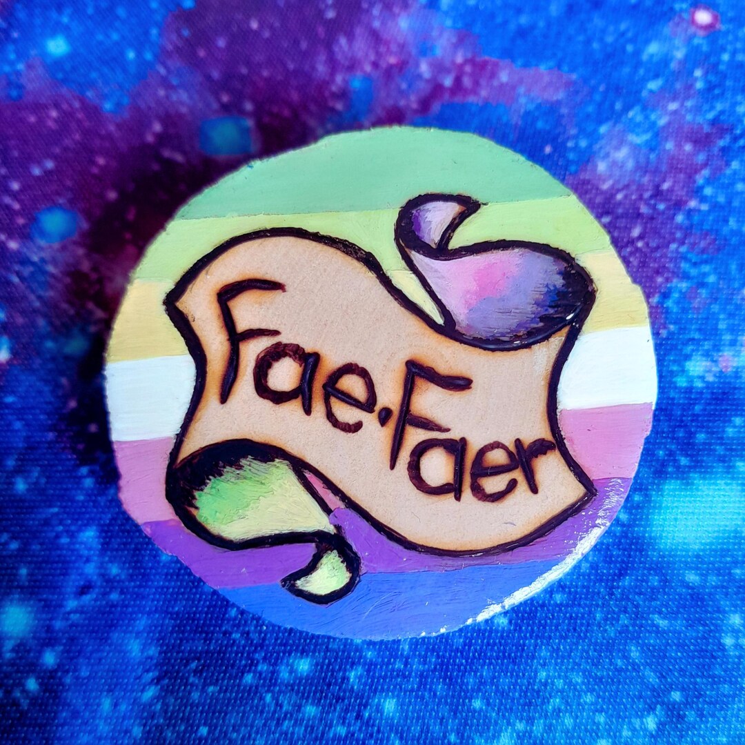 Fae/faer Pronoun Pin, Faegender Pride Flag, Genderfae Flag, Neopronoun ...
