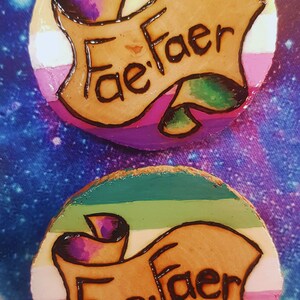 Fae/faer Pronoun Pin, Faegender Pride Flag, Genderfae Flag, Neopronoun ...