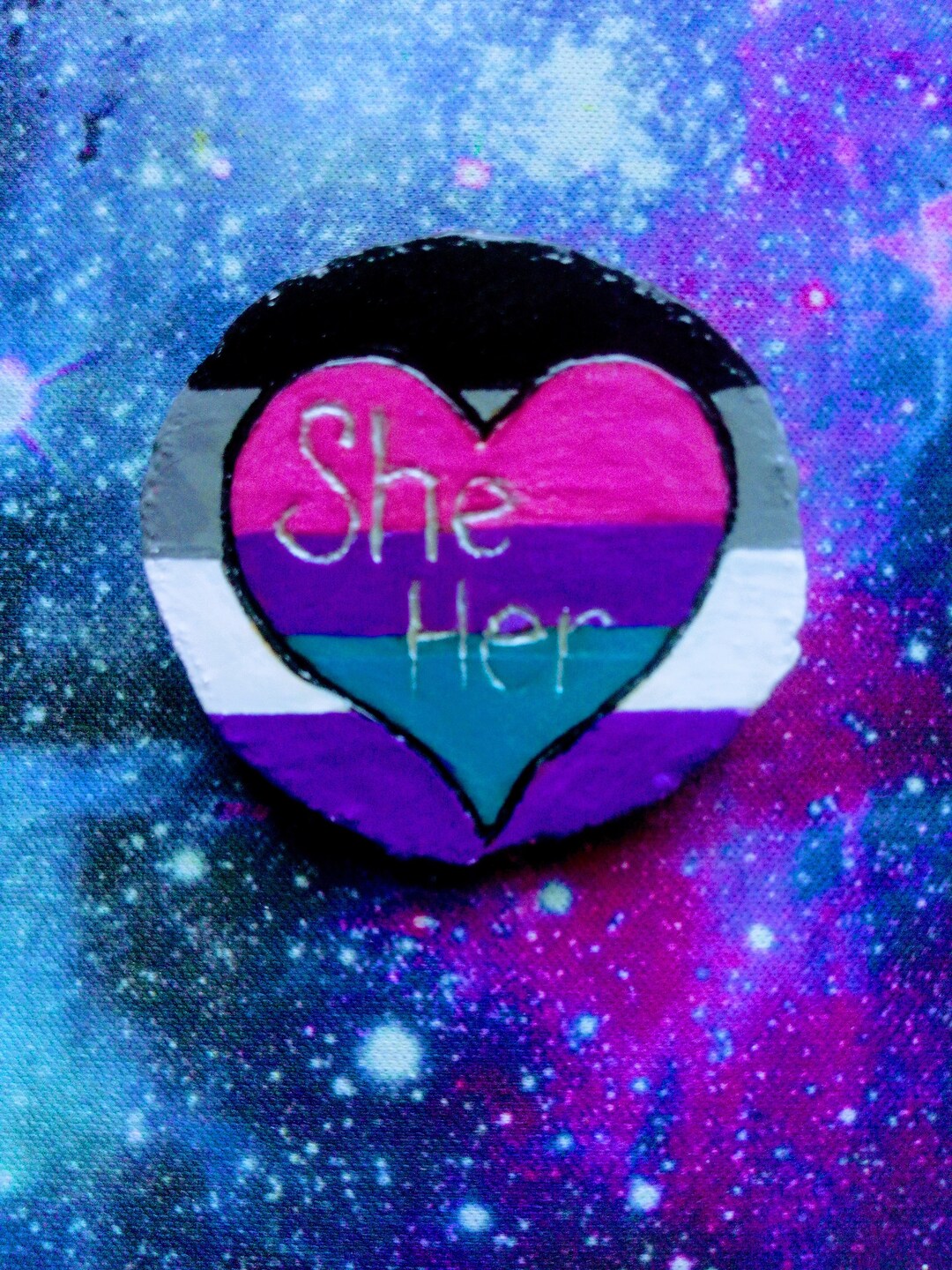 Biromantic Pin, Biromantic Asexual Flag, Bi Pride Pin,wooden Pronoun ...