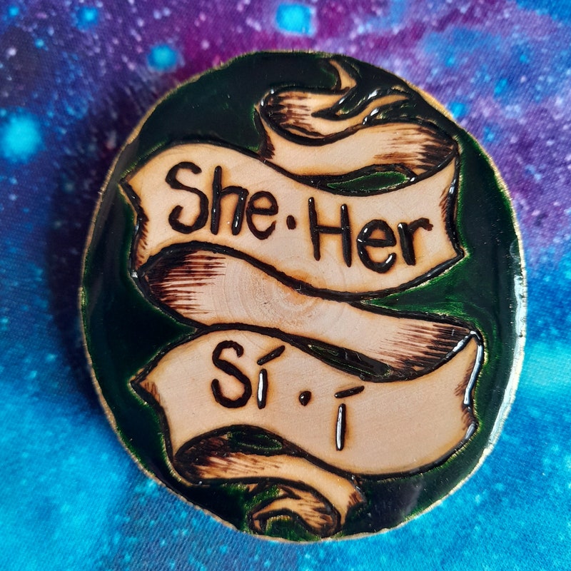 Emerald Green Pin - Etsy