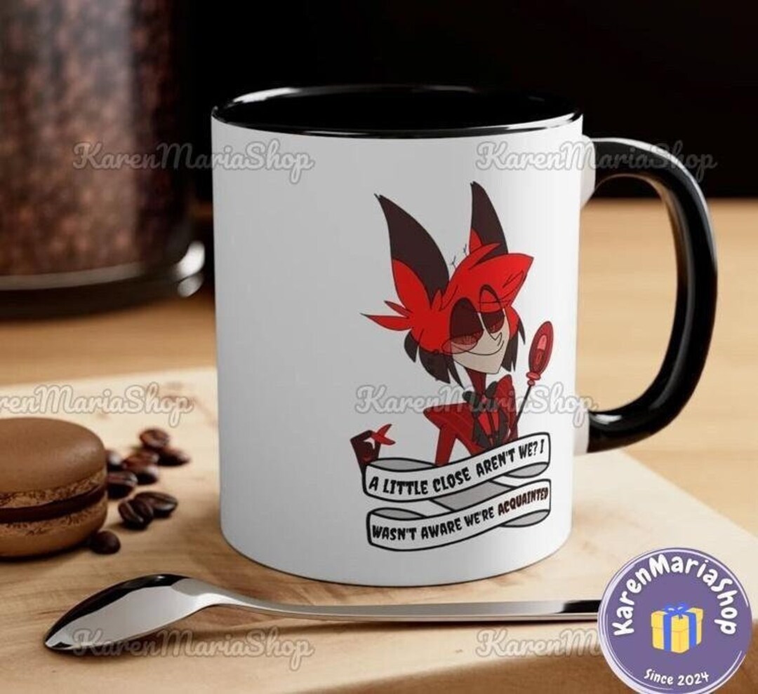 Alastor A Little Close Arent We Hazbin Hotel Coffee Mug, Hazbin Hotel ...