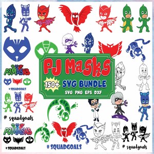Pj Mask Svg Bundle Layered Item, Pj Masks Clipart, Pjmask Cricut ...