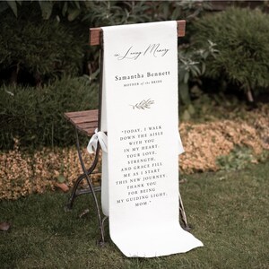 Custom in Loving Memory Wedding Memorial Linen Sign With Levander ...