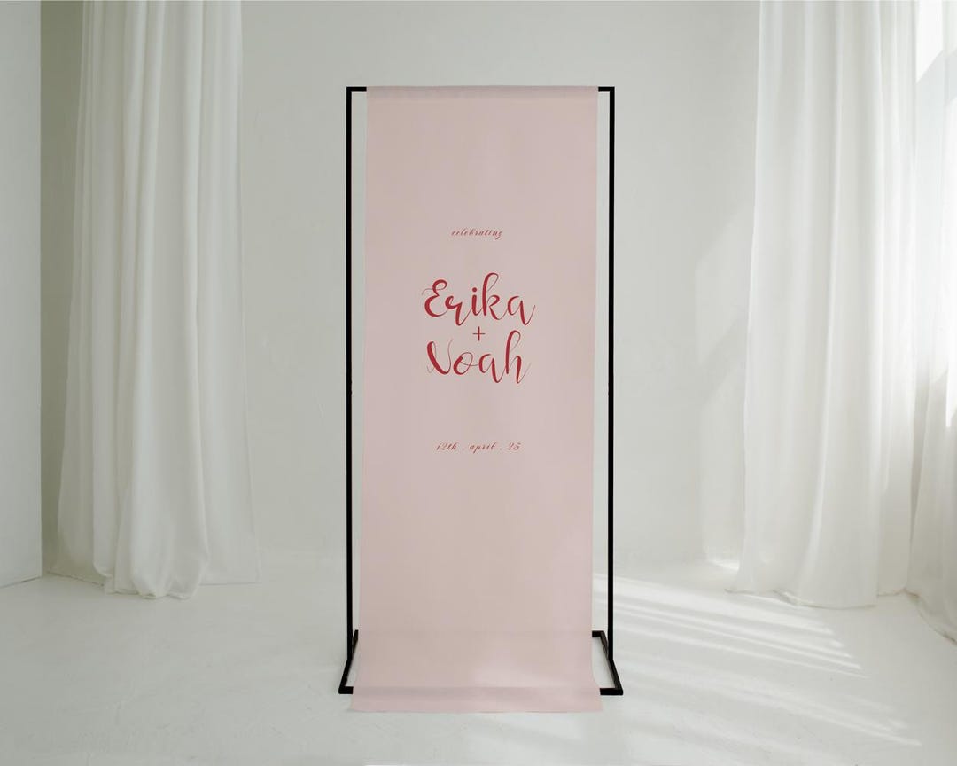 Whimsical Linen Fabric Wedding Welcome Sign, Funky Welcome Sign Fabric ...