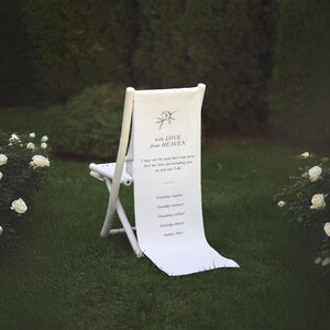 In Loving Memory Wedding Fabric Sign, Memory Chair Sign, Forever in Our ...
