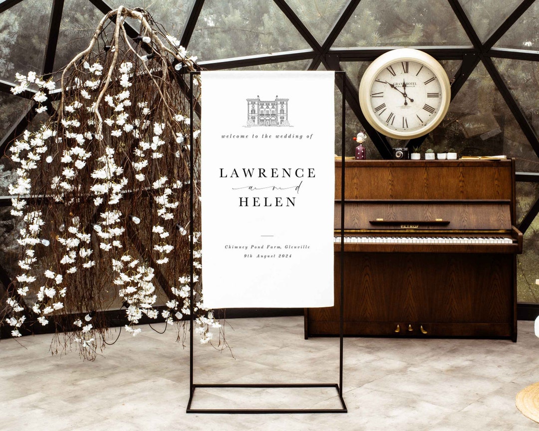 Elegant Wedding Backdrop Sign. Custom Wedding Sign. Anniversaries and ...