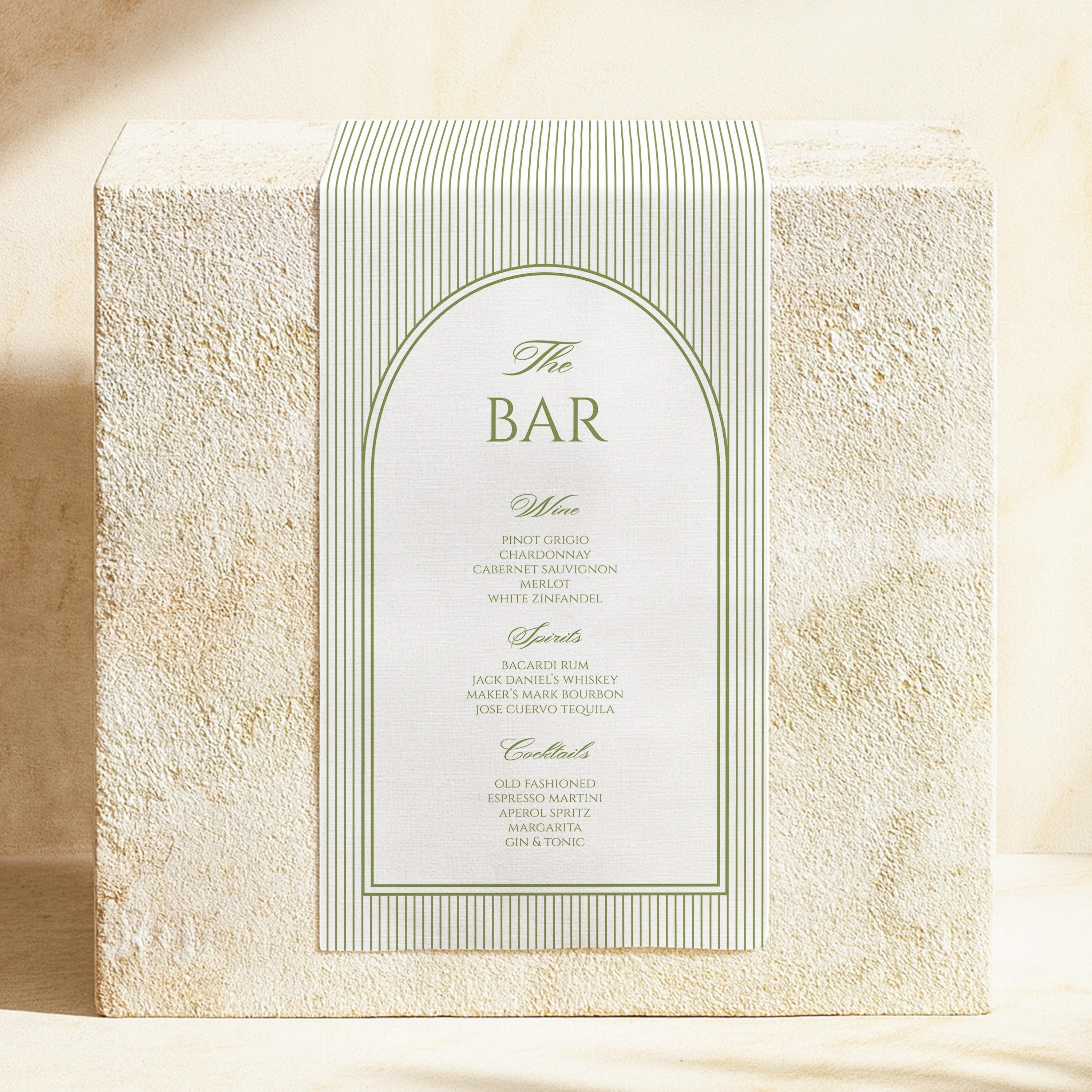 Wedding Bar Menu Sign, Drinks Fabric Signage, Linen Banner - Etsy