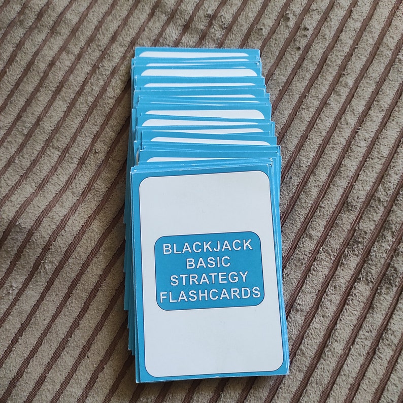 Blackjack Basic Strategy Flashcards: Printable Full Color (PDF Download) - Etsy