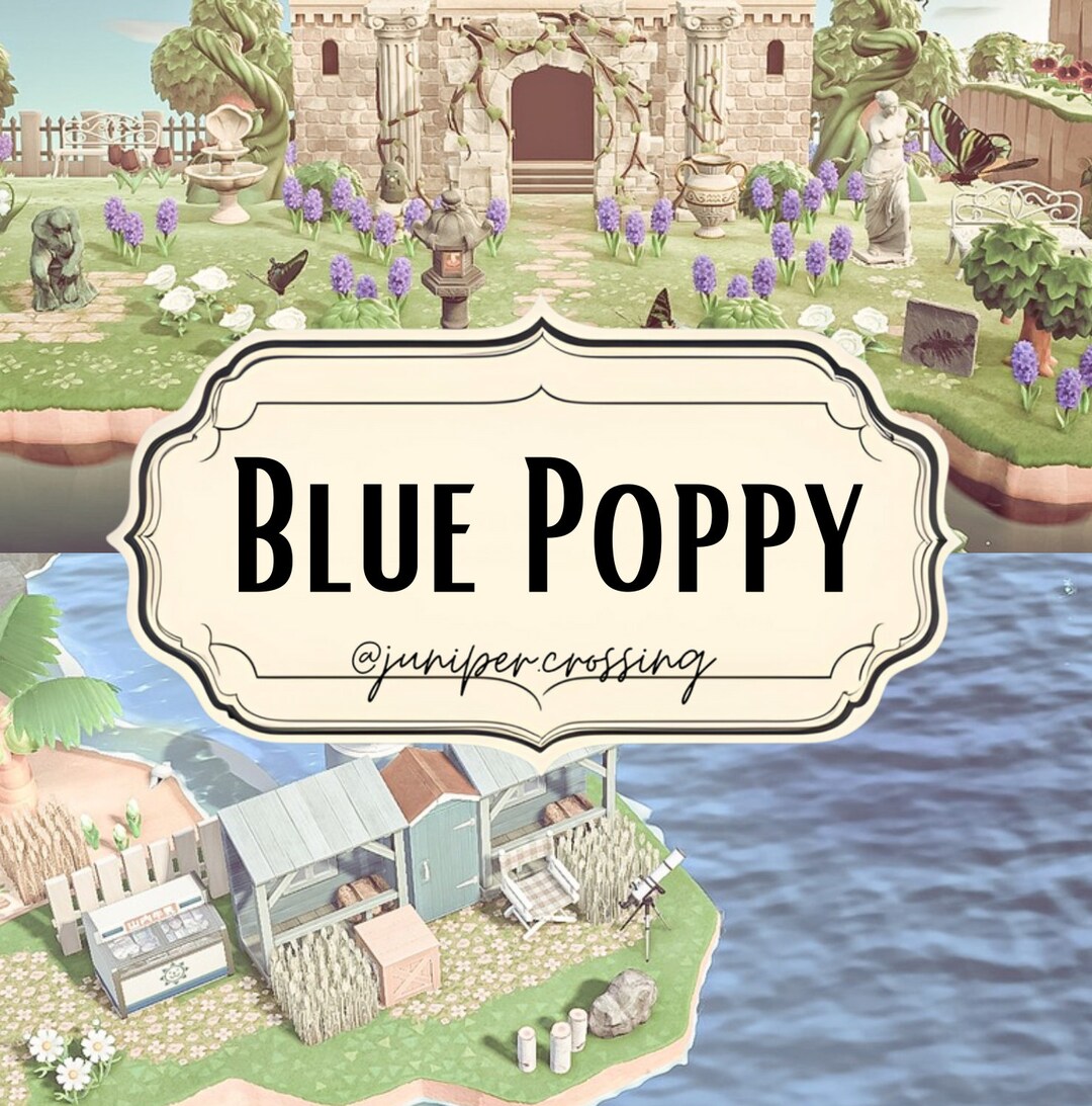 Blue Poppy Preset for Animal Crossing Photos ACNH Lightroom Preset - Etsy