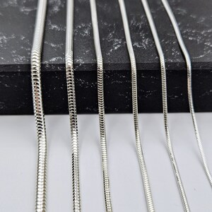 Sterling Silver Snake Chain Necklace: Women's 925 Silver Choker - Etsy