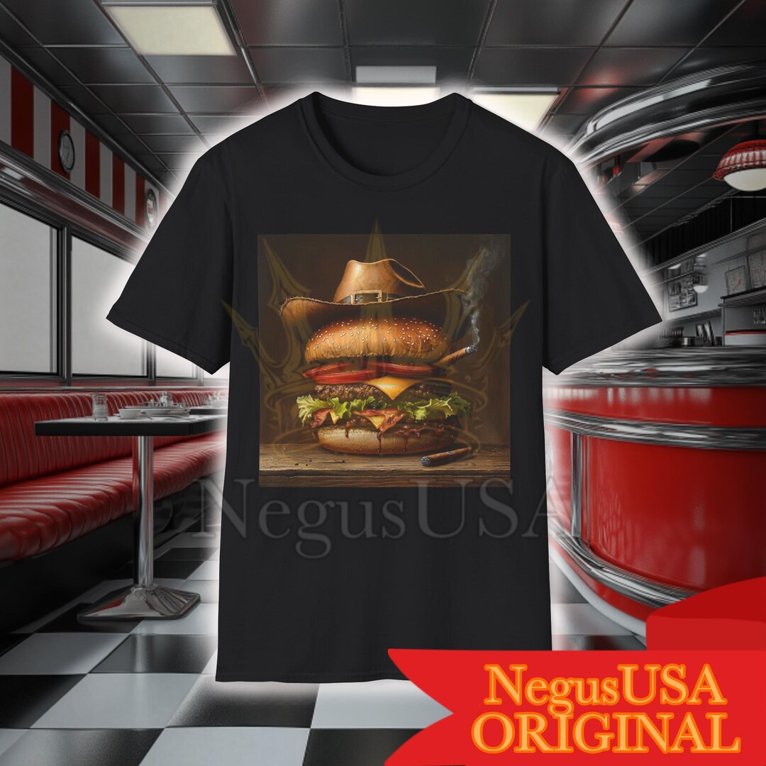 Funny Hamburger Meme Shirt, Cursed AI Art, Ironic Shirt, Funny Food ...