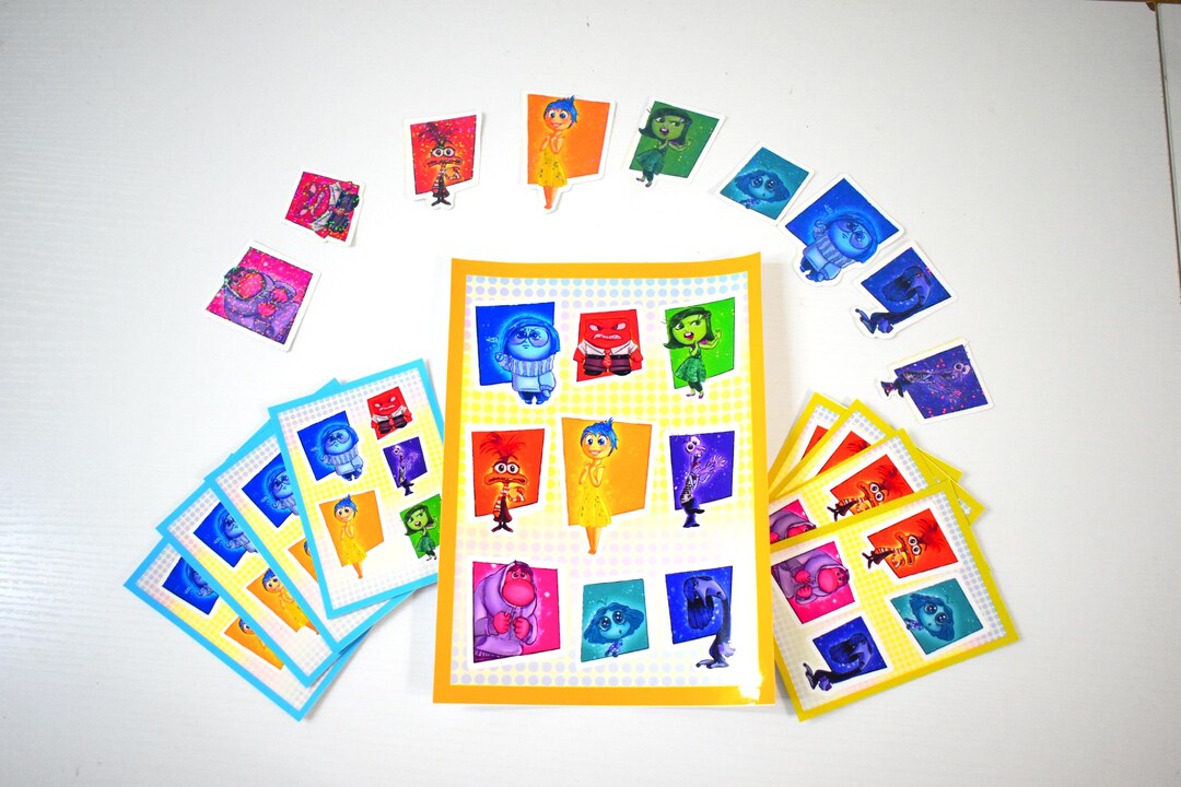 Inside Out Character Stickers Choose Your Favorite Emotion, High ...