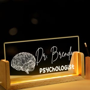 Psychologist Desk Name Plate, Neurologist Desk Sign, Psychology Student ...