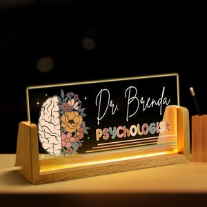Psychologist Desk Name Plate, Neurologist Desk Sign, Psychology Student ...