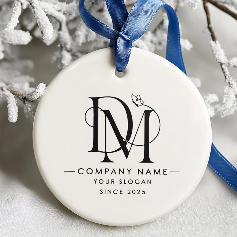 Ball Ornament With Logo - Etsy UK