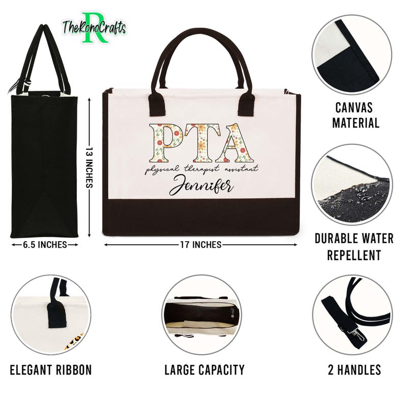 Personalized Physical Therapy Gifts, Physical Therapy Tote Bag ...