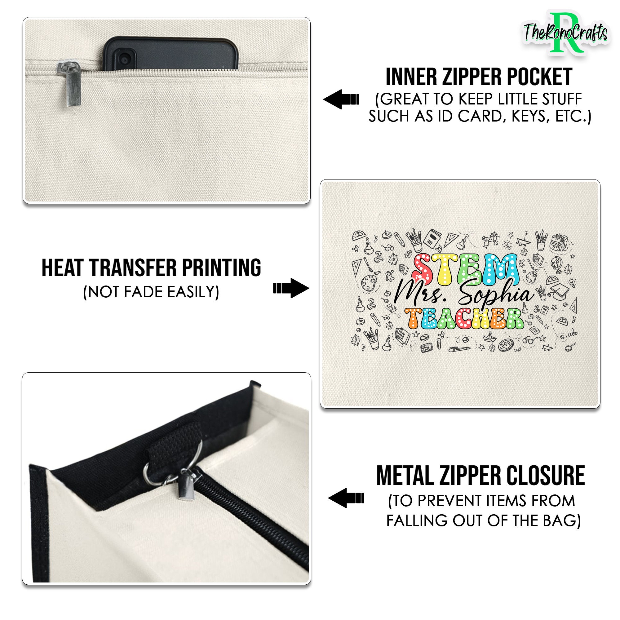 Stem Teacher Tote Bag, Laboratory Science Teacher Appreciation ...