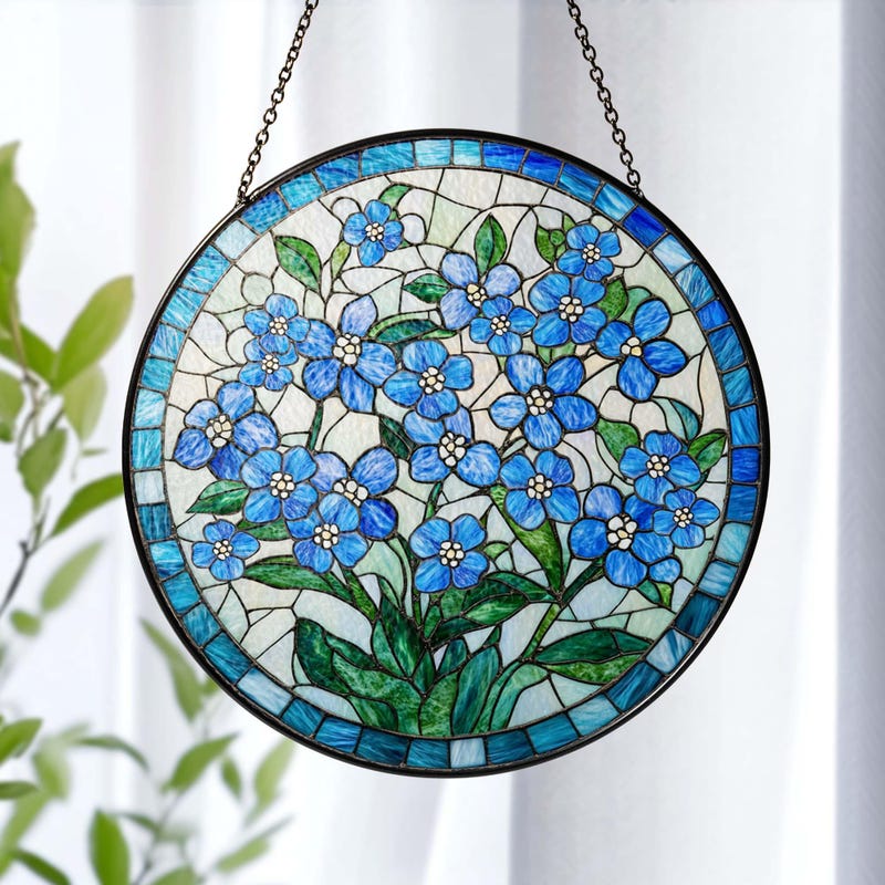 Forget Me Not Charm - Etsy