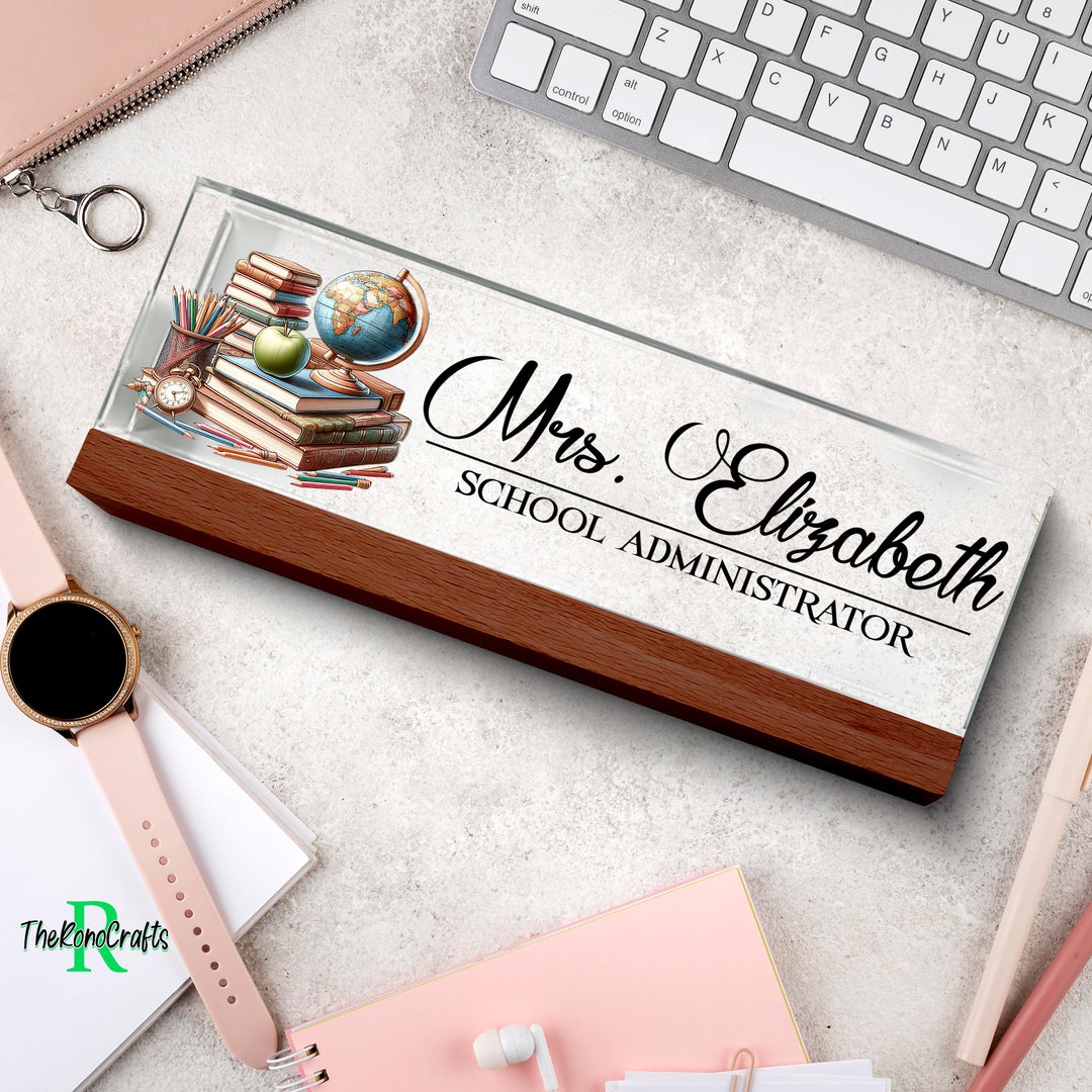Personalized Name Plate for Desk, Teacher Gifts, Teacher Appreciation ...