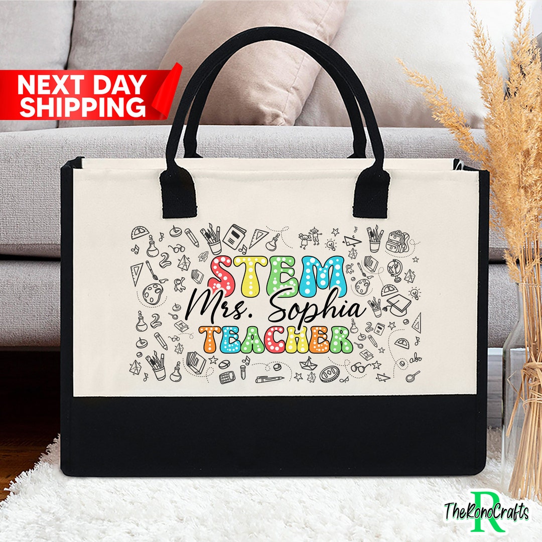 Stem Teacher Tote Bag, Laboratory Science Teacher Appreciation ...
