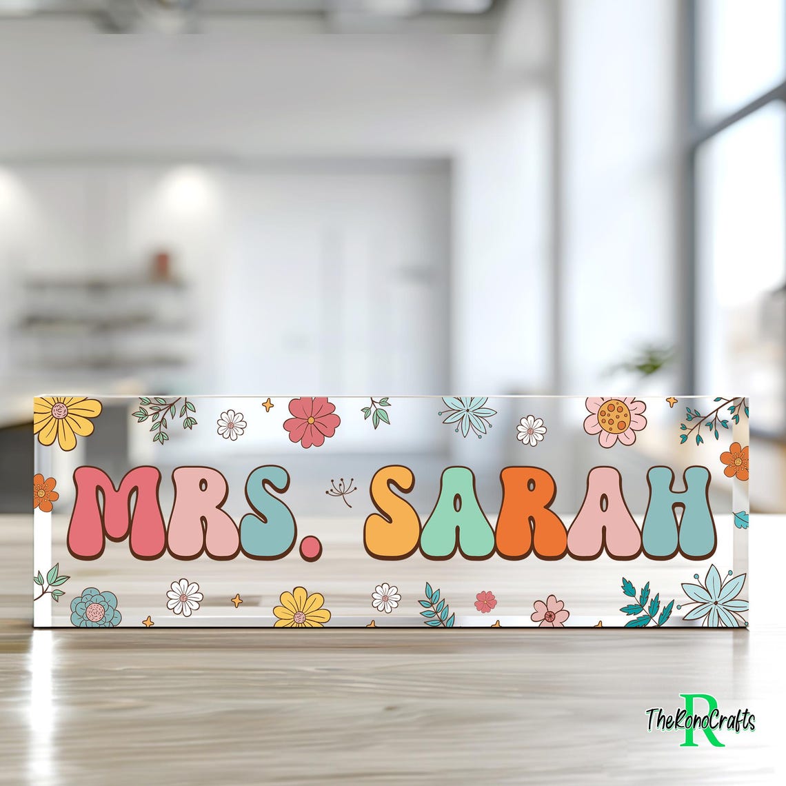 Custom Teacher Desk Name Plate, Teacher Name Plate, Personalized Name ...